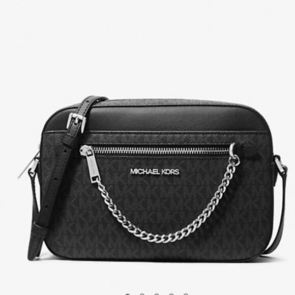 Michael Kors | Bags | Michaelkors Jet Set Large Logo Crossbody Bag ...